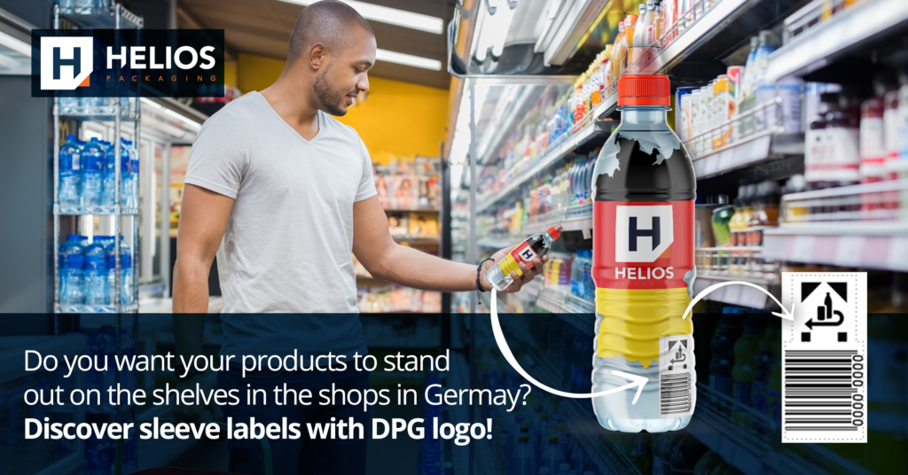 Discover shrink sleeves and stretch sleeves with DPG logo | Helios ...